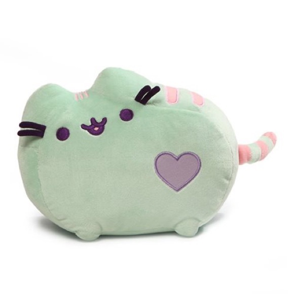 Pusheen | Toys | Pusheen The Cat Mint Green Pastel Heart Mini Plush ...